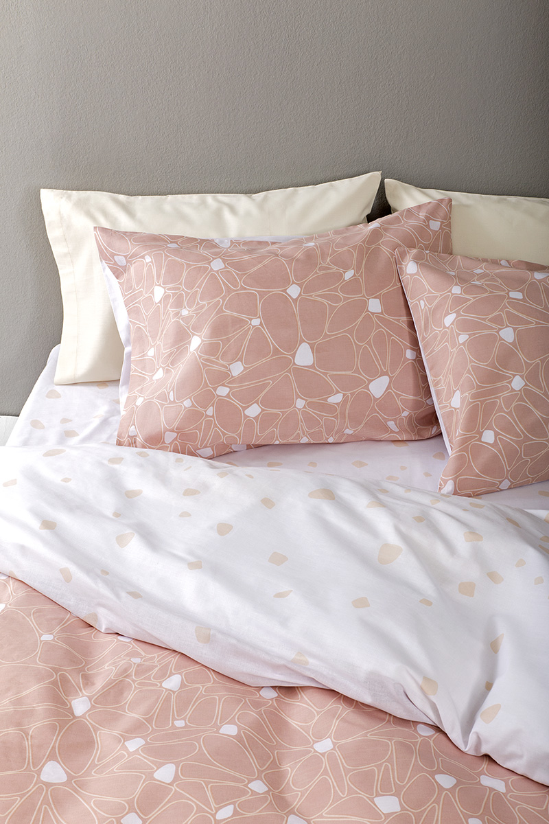 ΣΕΤ ΣΕΝΤΟΝΙΑ ΗΜΙΔΙΠΛΑ ΜΕ ΛΑΣΤΙΧΟ FLEUR SALMON 170X260 :: Αφοί ...